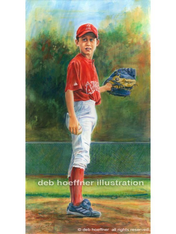 Portrait artist deb hoeffner, realistic portrait art in oil and pencil.