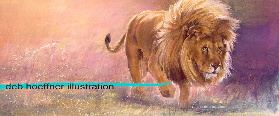 Realistic illustration artist deb hoeffner, expressive animals and ...