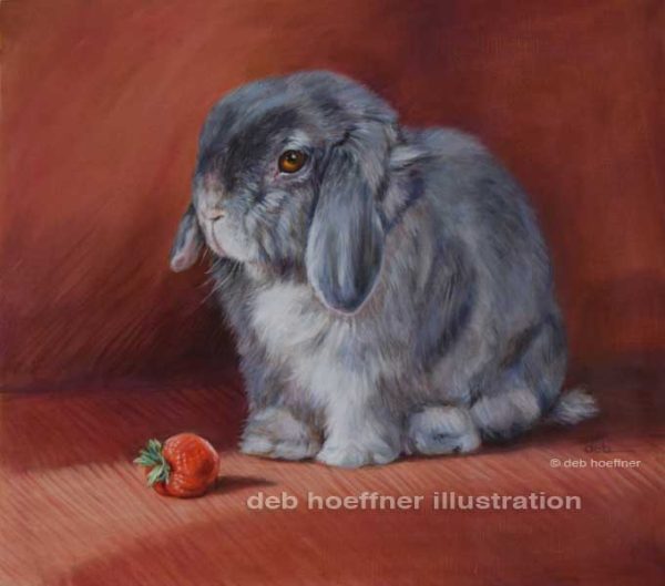 Pet rabbit portrait oil painting by realistic animal portrait artist ...