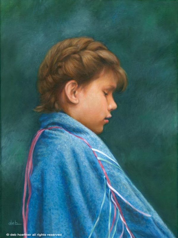 Portrait artist deb hoeffner, realistic portrait art in oil and pencil.