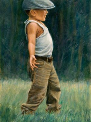 Portrait artist deb hoeffner, realistic portrait art in oil and pencil.